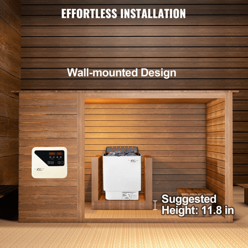 Sauna Heater 9kw with Digital Controller and Room Sensor - Sauna Steam ...